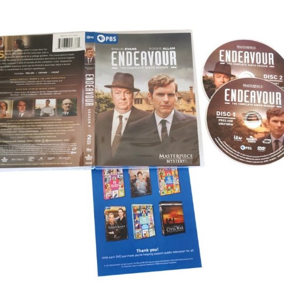Other | Endeavour 9th Season 9 Dvd New Sealed Region 1 Masterpiece ...